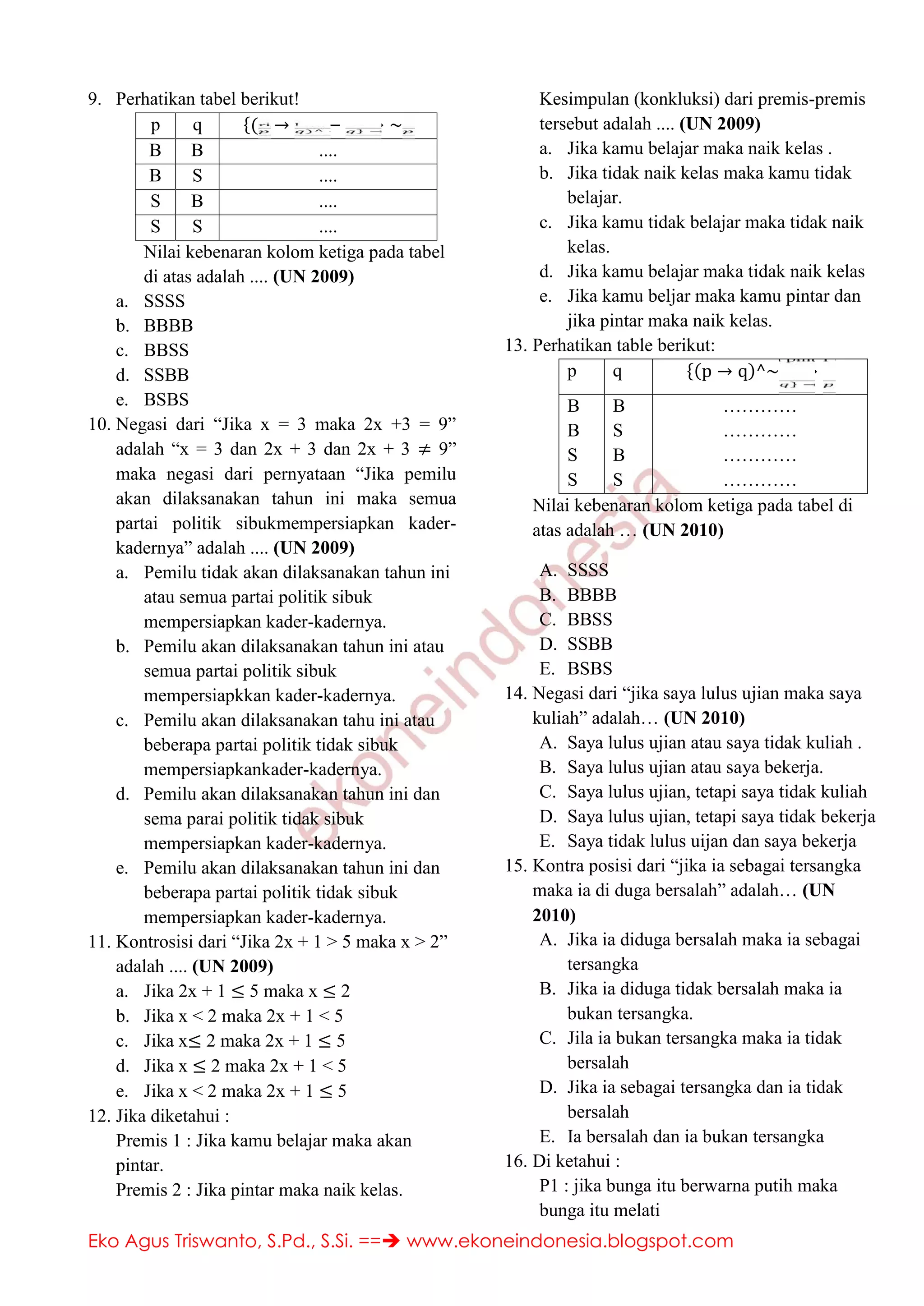 7. logika matematika | PDF