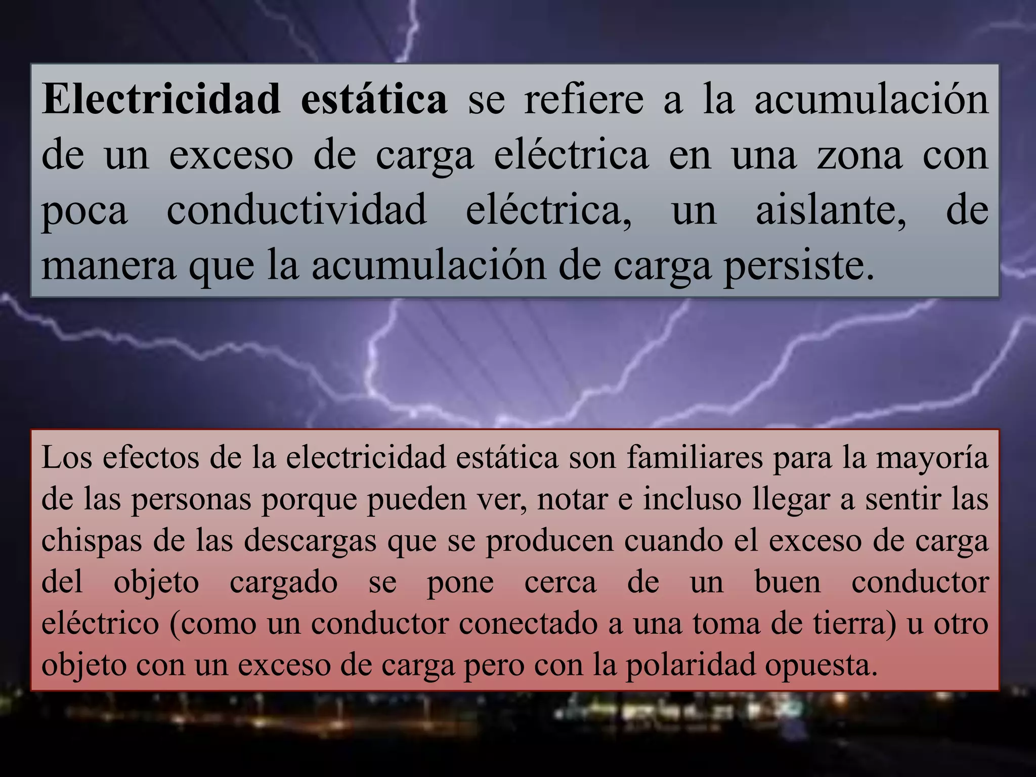 Electricidad estatica | PPTX