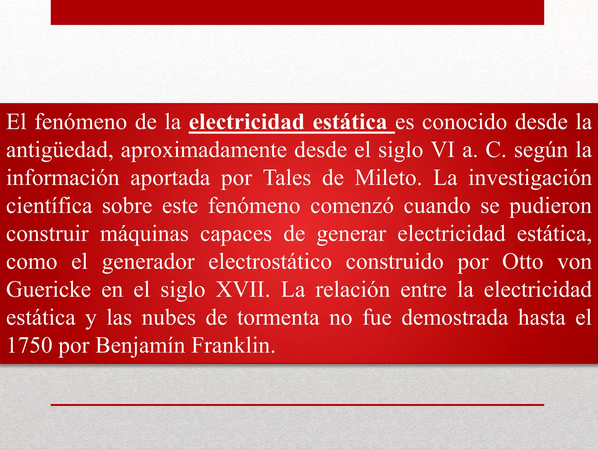Electricidad estatica | PPTX