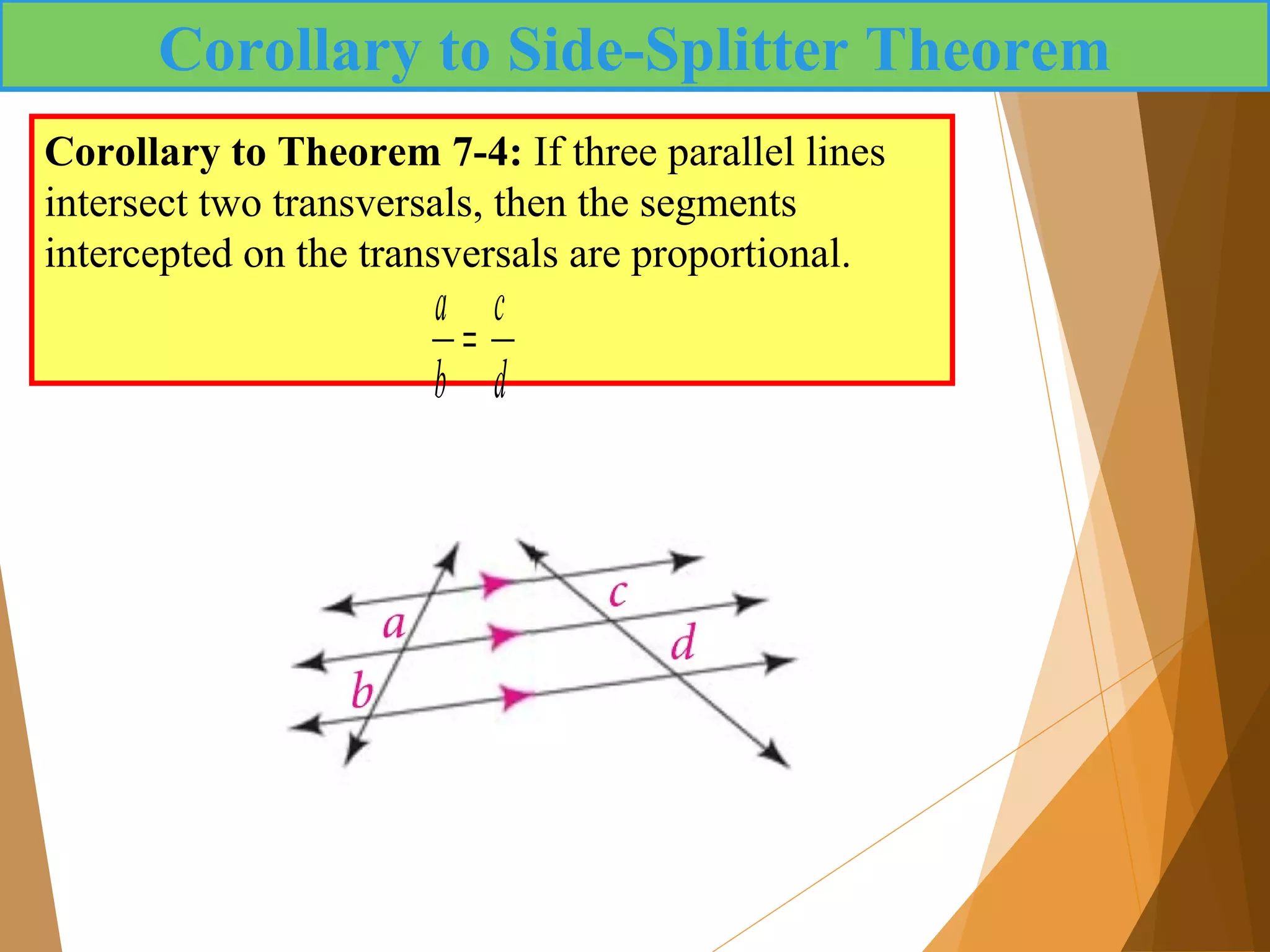 7.5 proportions in triangles | PPT