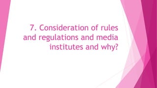 7. Consideration of rules and regulations | PPTX