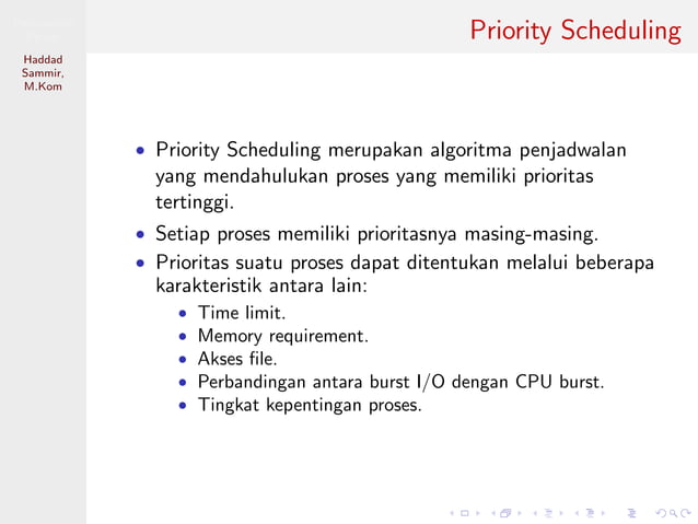 7. Algoritma Scheduling | PPT