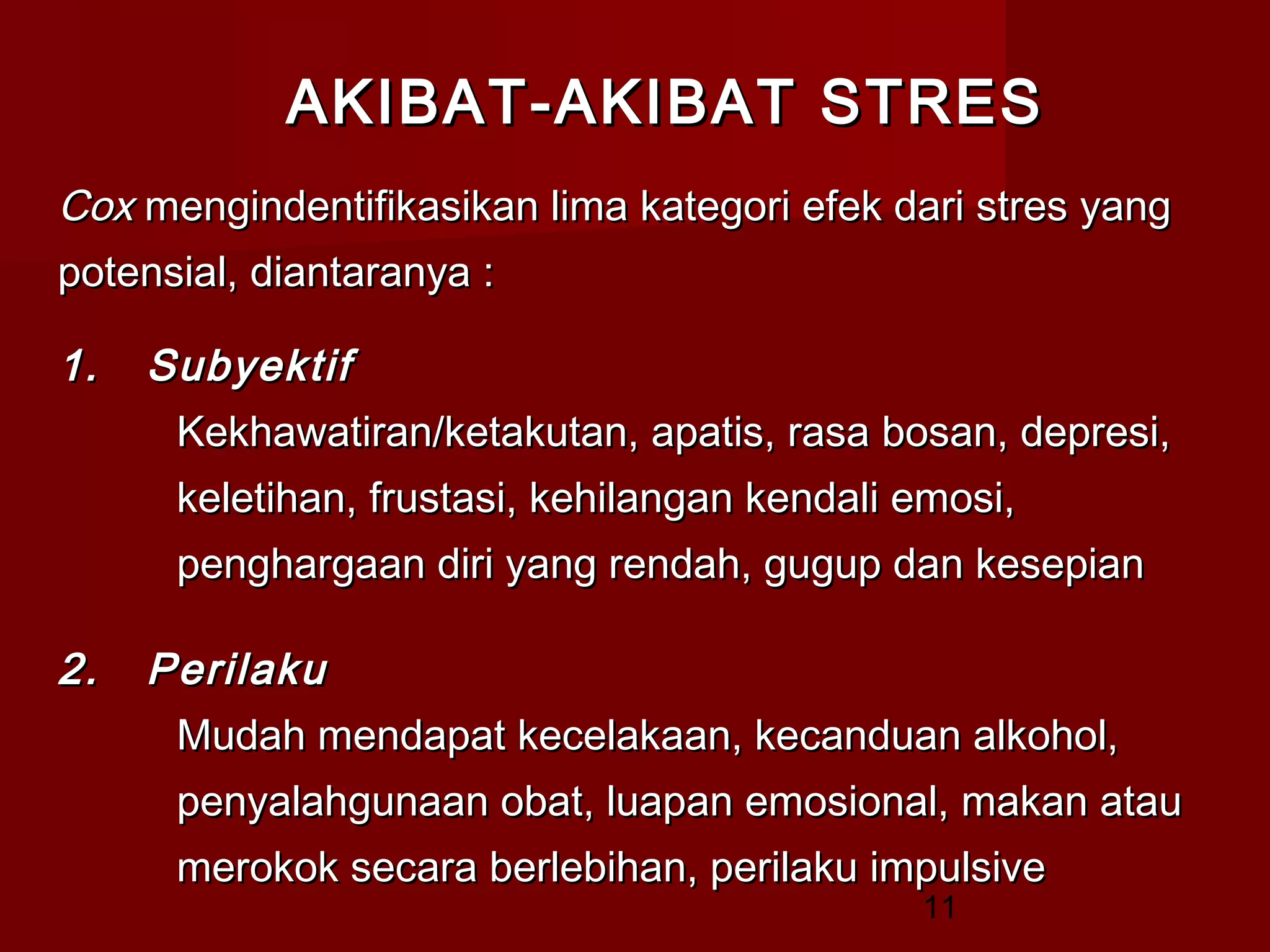 7.stress dan individu | PPT