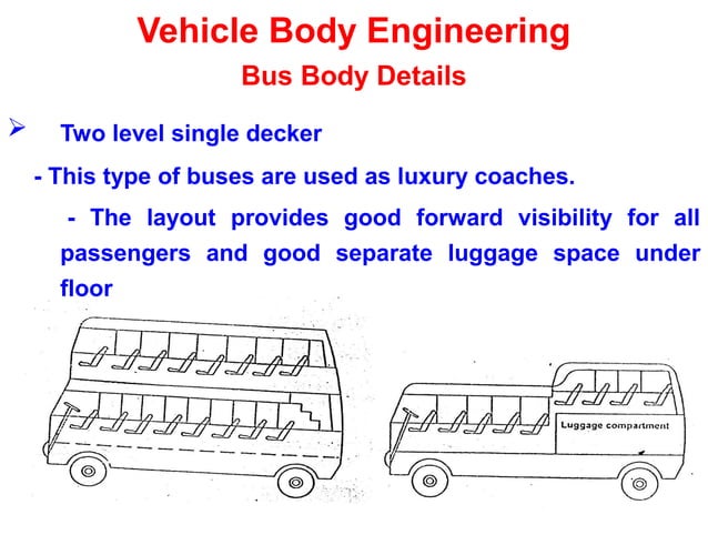 Vehicle Body Engineering Bus Body Details | PPT | Auto Type | Automotive