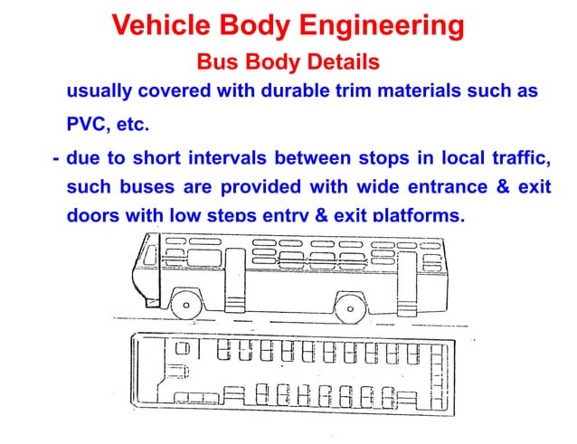 Vehicle Body Engineering Bus Body Details | PPT | Auto Type | Automotive