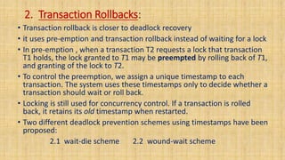 deadlock handling | PPTX