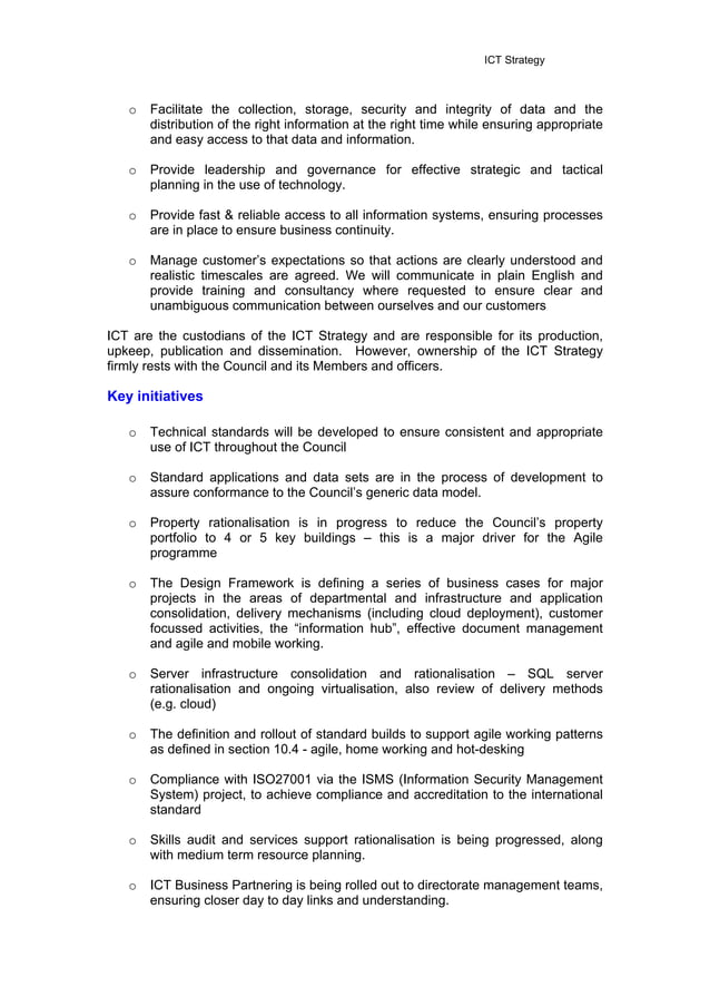 7. ict strategy | PDF