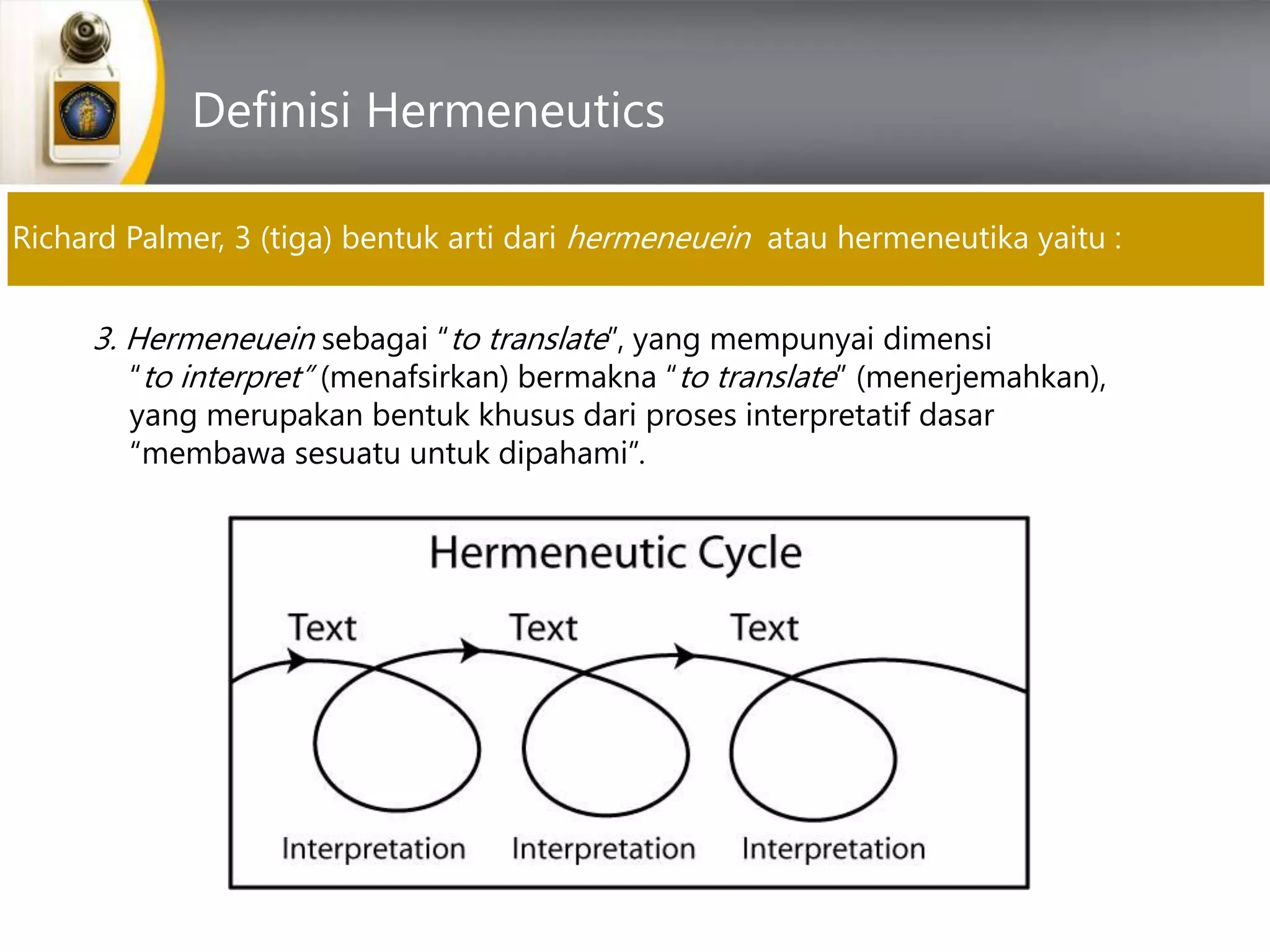 Interpretivist Hermeneutic | PPTX