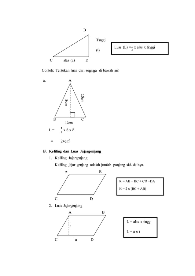 Segitiga dan jajargenjang | PDF