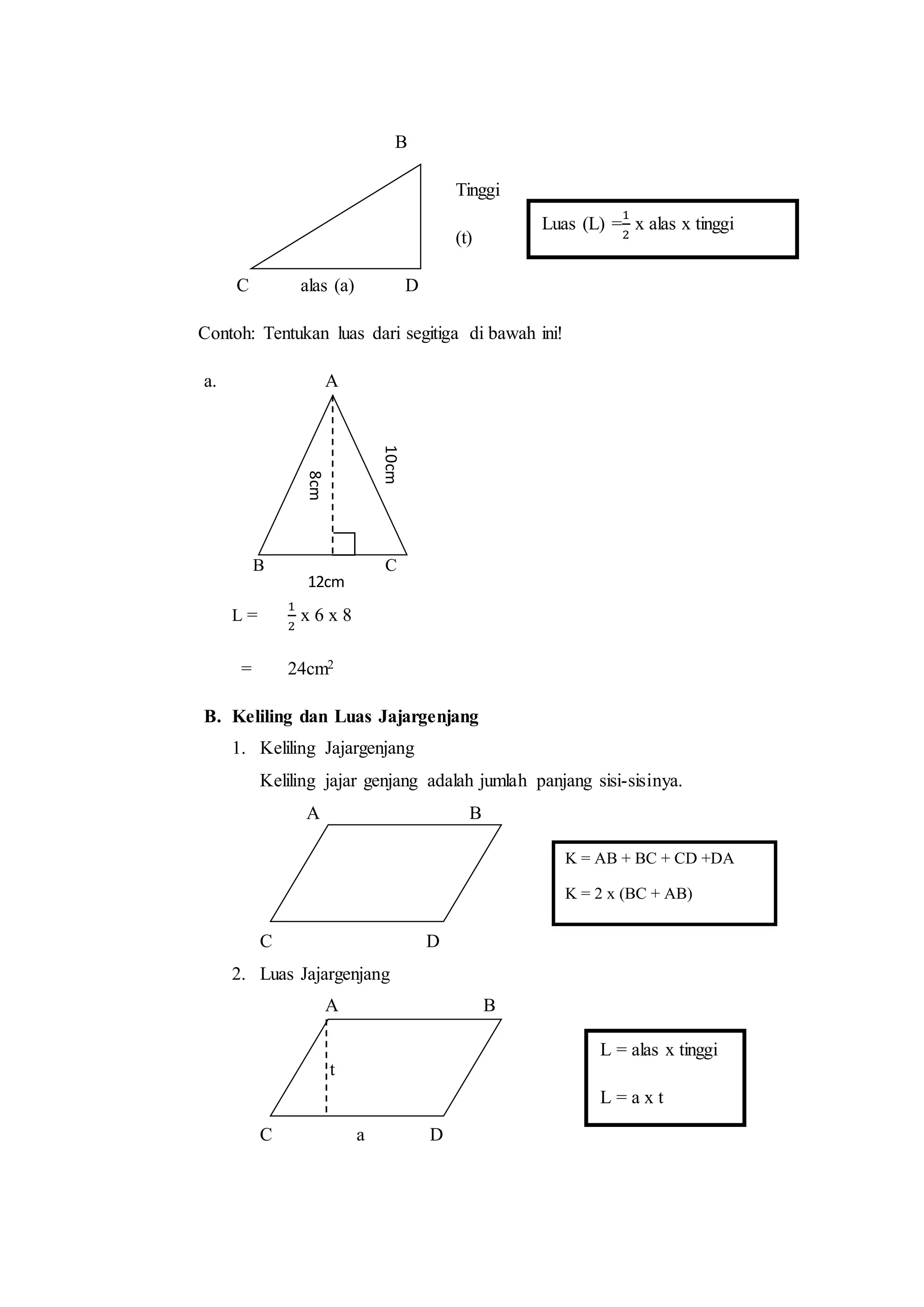 Segitiga dan Jajargenjang | DOCX