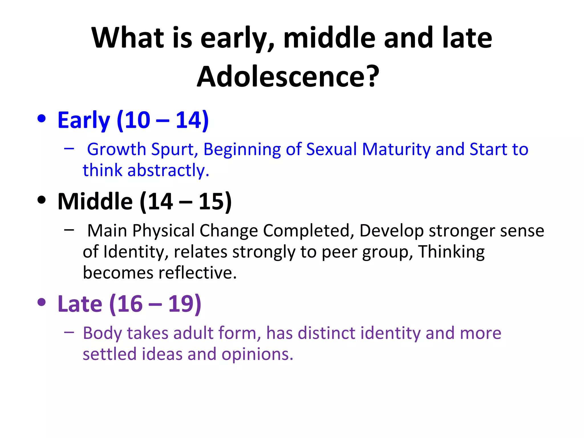 Concept of Adolescent Sexual & Reproductive Health (ASRH), Problems ...