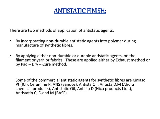 Anti static finish | PPTX