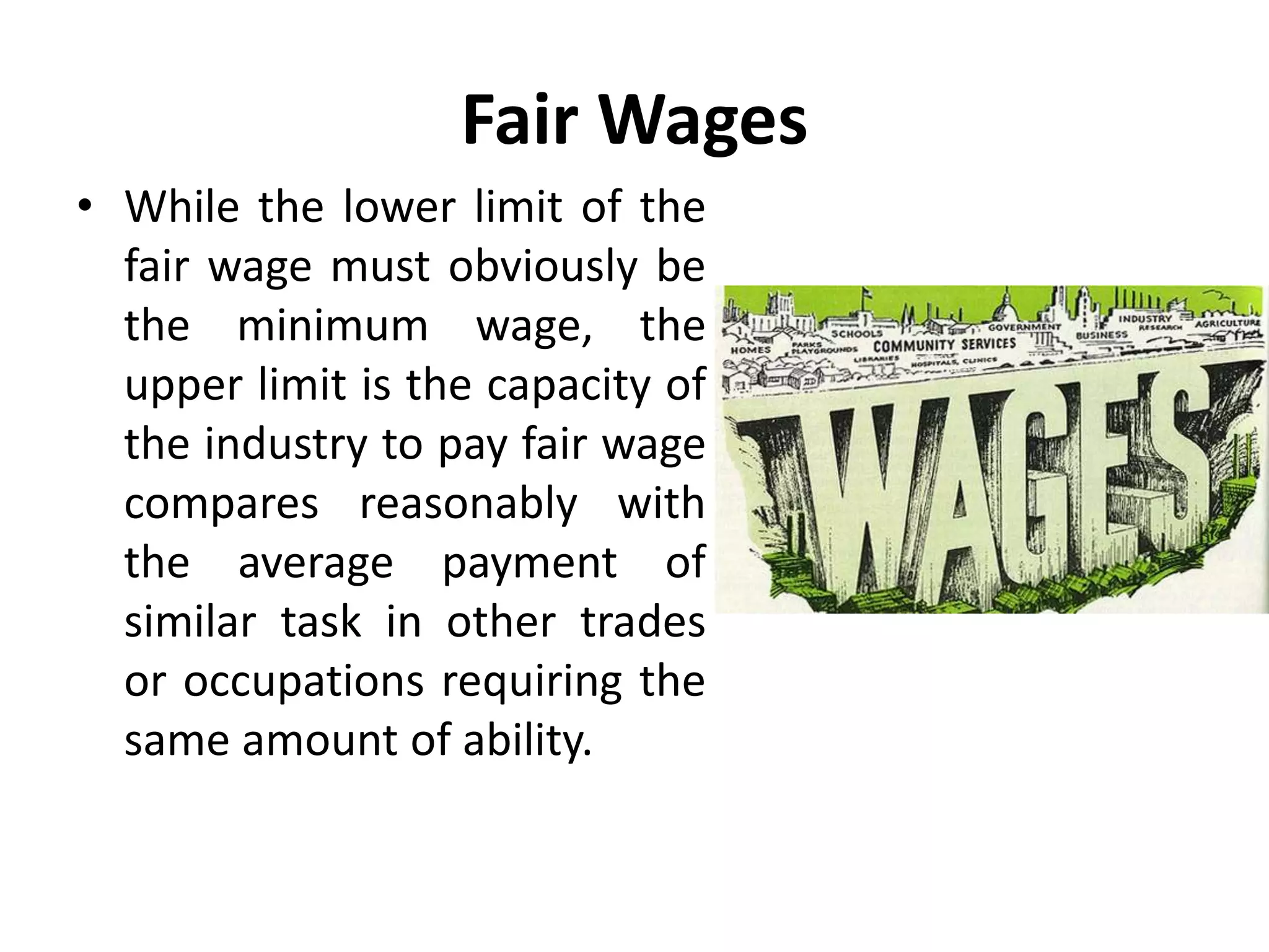 Fair wages - compensation management - Manu Melwin Joy | PPTX