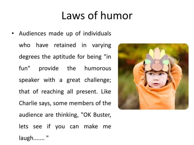 Laws of humor - public speaking skills - | PPTX | Comedy | Genres