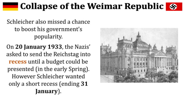 Collapse of the Weimar Republic - mistakes and weaknesses of nazi ...