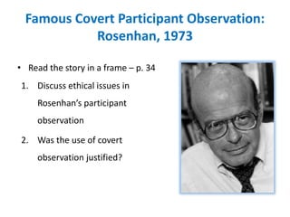 Non experimental methods | PPT