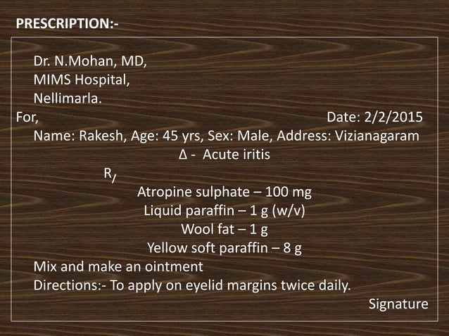 atropine sulphate ointment | PPTX | Eye and Vision Conditions ...