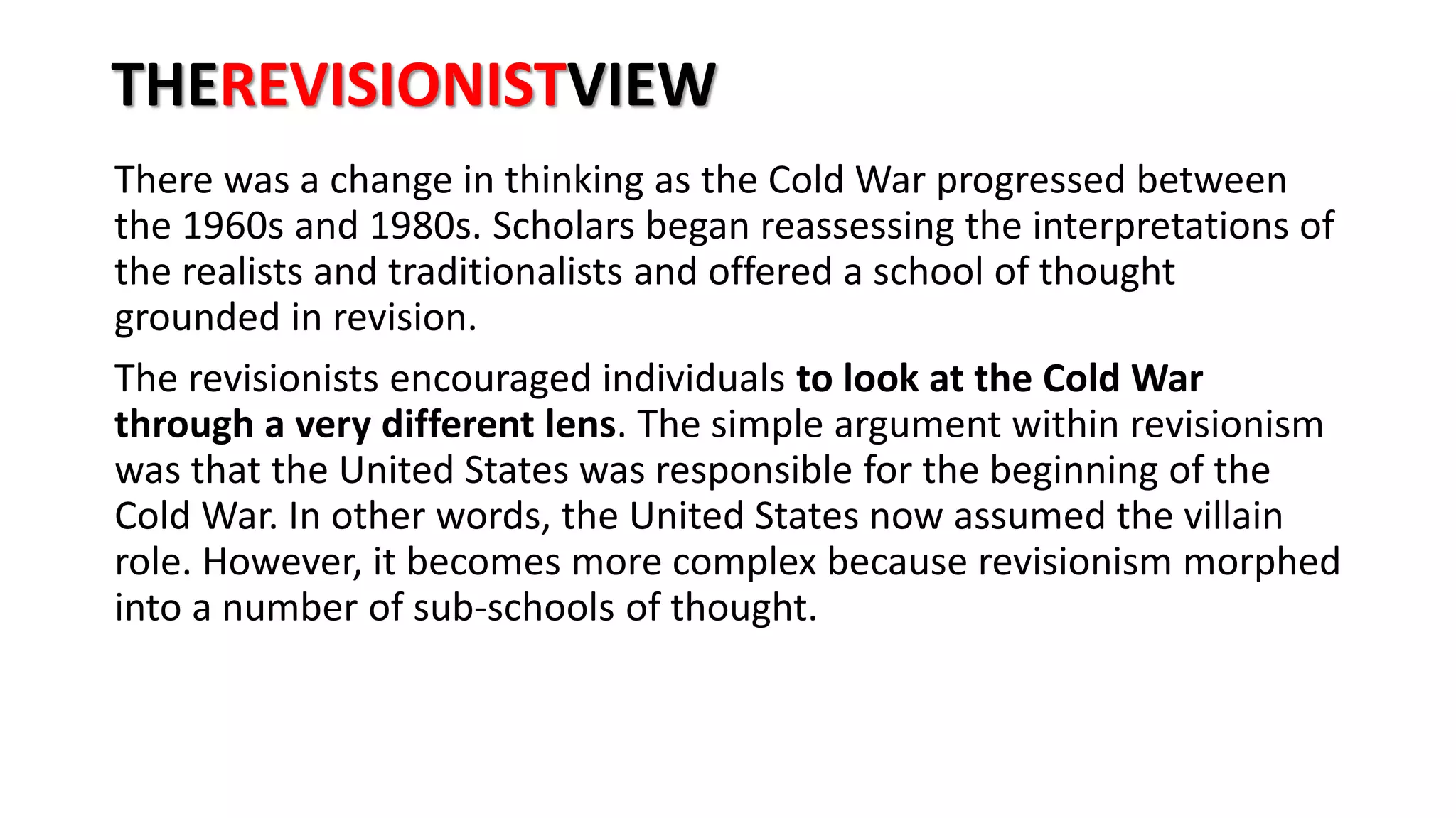 CAMBRIDGE IGCSE HISTORY REVISION 7 - WHO WAS TO BLAME FOR THE COLD WAR ...