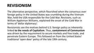 CAMBRIDGE IGCSE HISTORY REVISION 7 - WHO WAS TO BLAME FOR THE COLD WAR ...