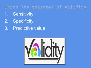 Validity and Screening Test | PPT