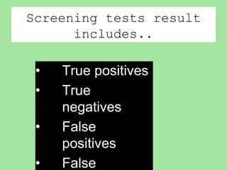 Validity and Screening Test | PPT