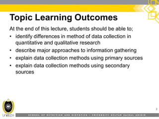 7. Selecting a data collection method | PDF