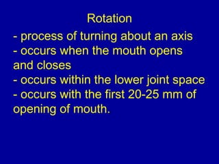 mandibular movements | PPT