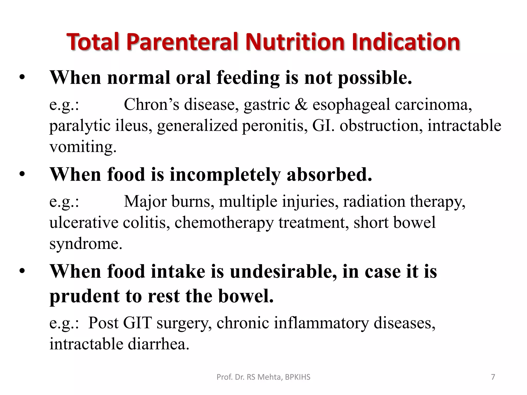7. tpn for critically ill patients | PPSX