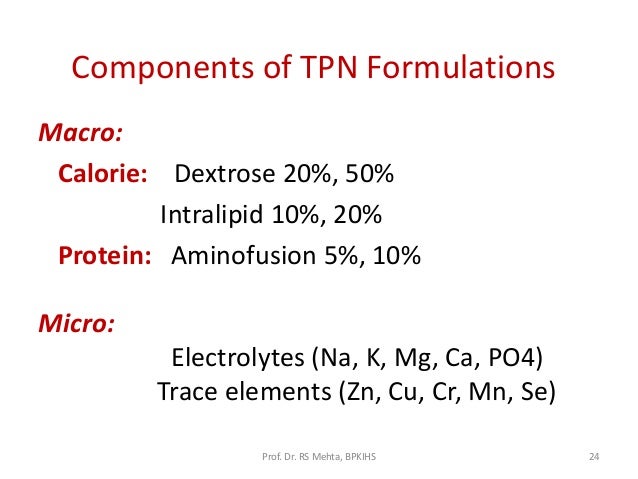7. tpn for critically ill patients