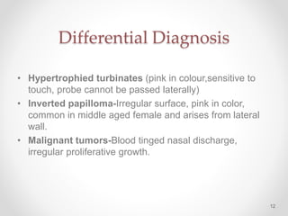 Nasal polyposis | PPTX
