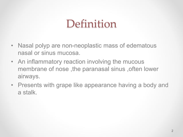 Nasal polyposis | PPTX