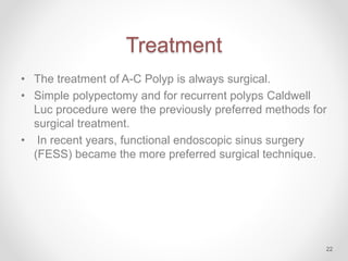 Nasal polyposis | PPTX