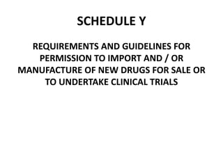 schedule y | PPTX