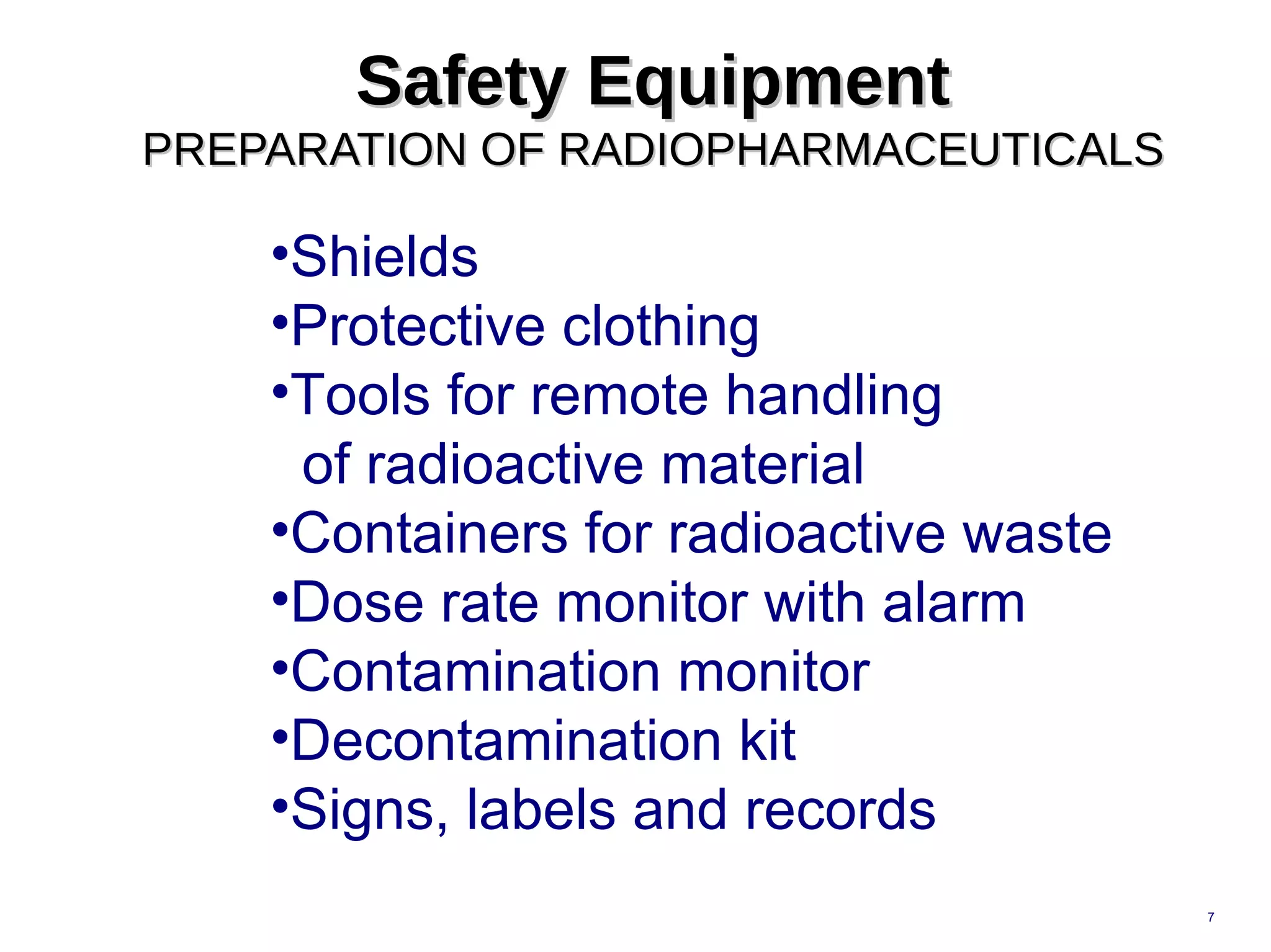 Occupational radiation safety in Nuclear Medicine | PDF