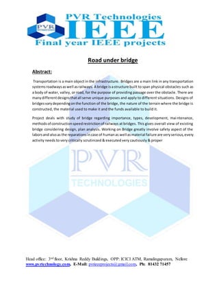 road under bridge | DOCX