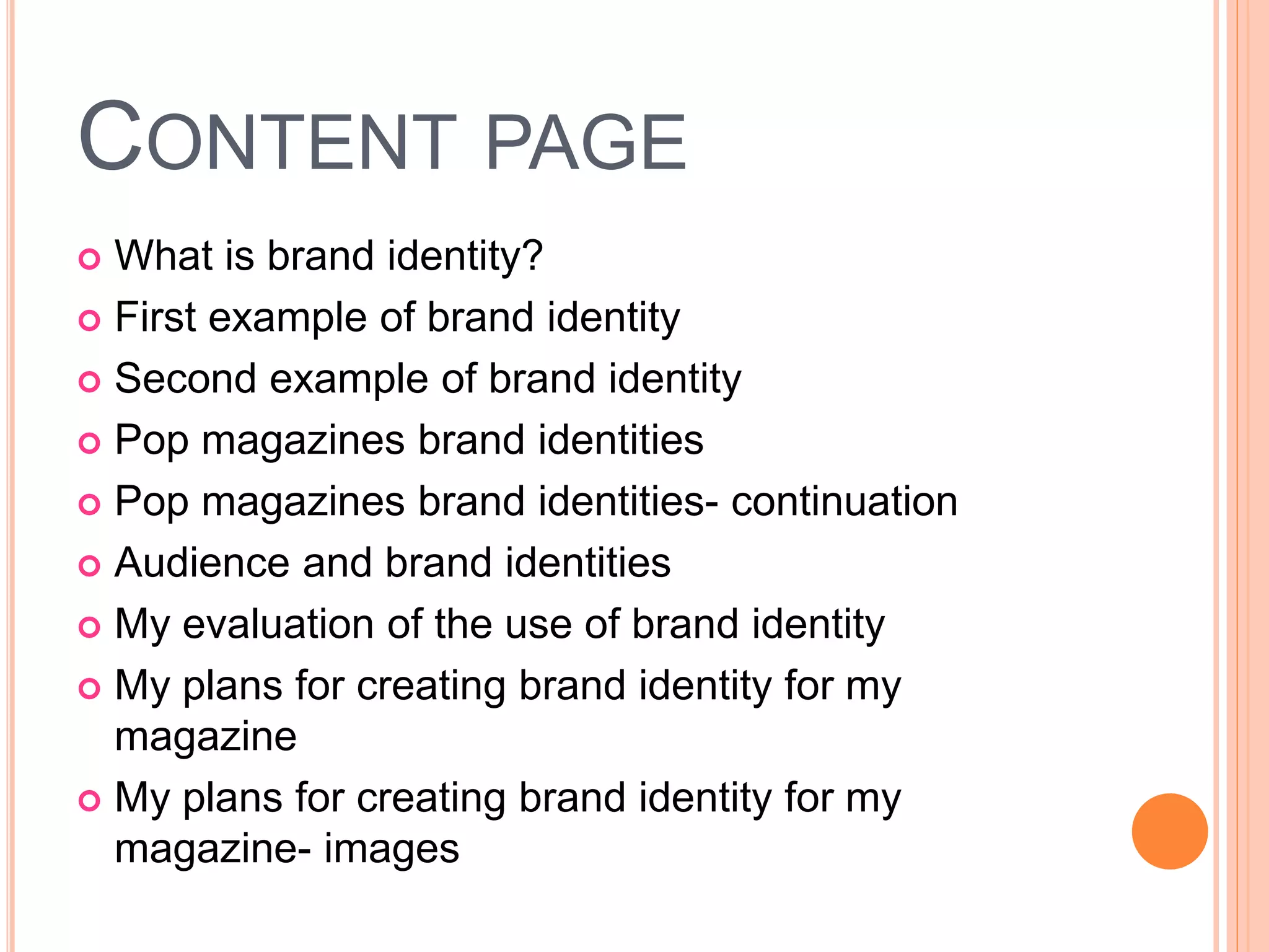Research of brand identity - existing magazines | PPTX
