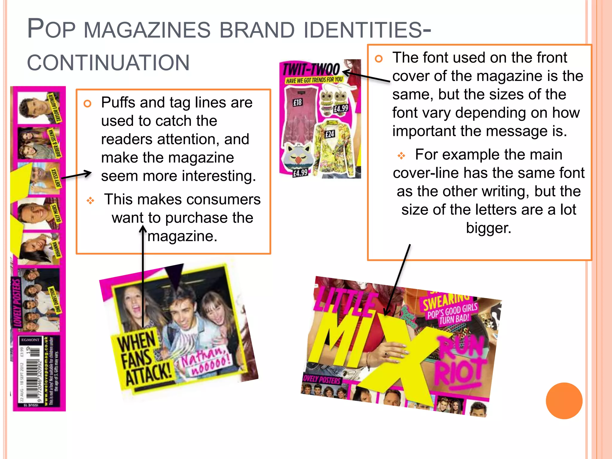 Research of brand identity - existing magazines | PPTX