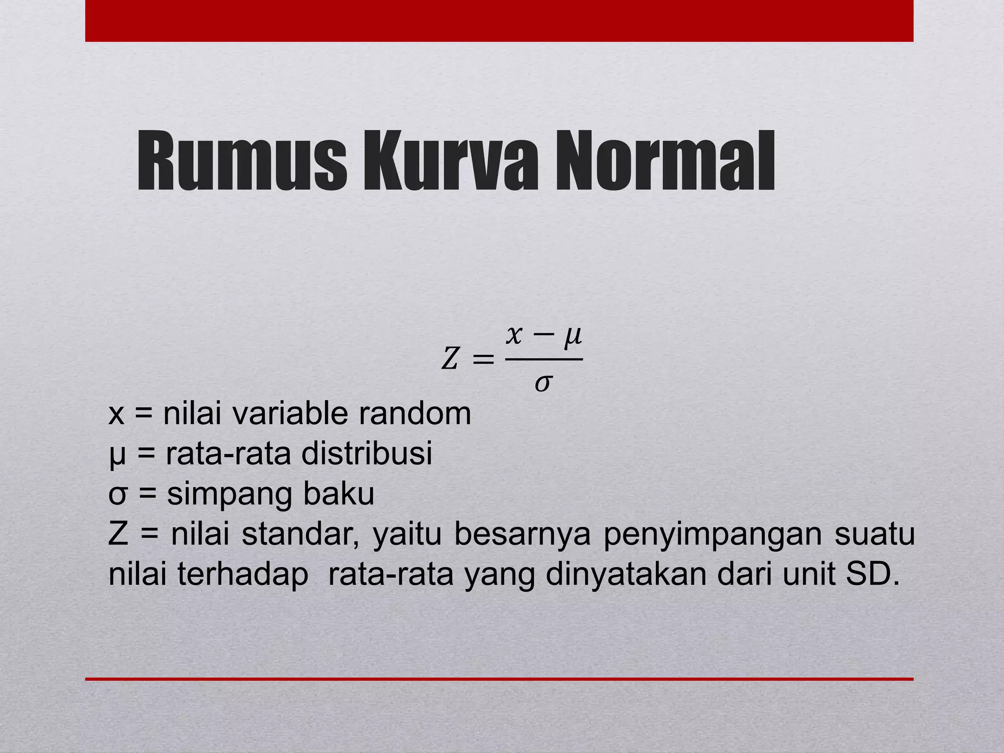 7.distribusi normal dan aplikasinya | PPTX