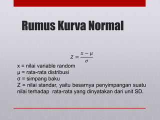 7.distribusi normal dan aplikasinya | PPTX