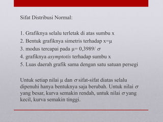 7.distribusi normal dan aplikasinya | PPTX