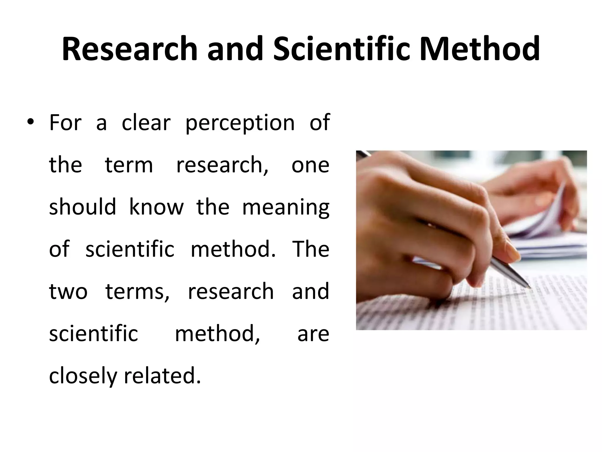 Research and scientific method - Research Methodology - Manu Melwin Joy ...