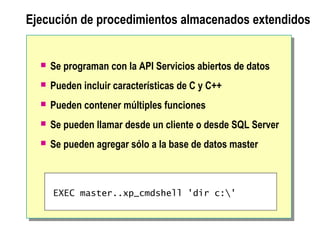 procedimientos almacenados | PPT