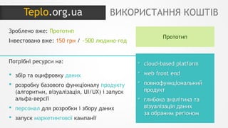 Teplo.org.ua. Demo Day @ 1991 Open Data Incubator | PDF