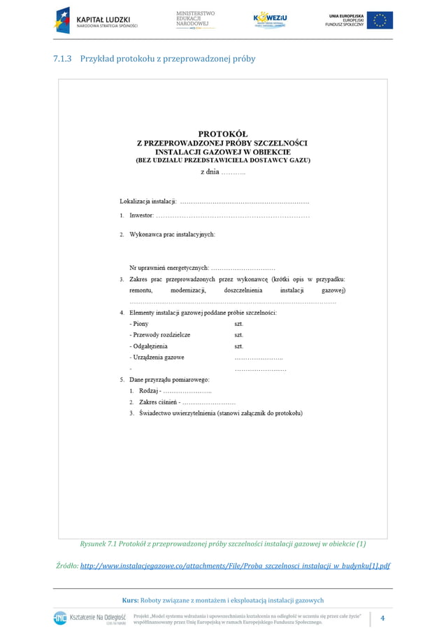 Próby szczelności i uruchamianie instalacji gazowych | PDF | Chemistry ...