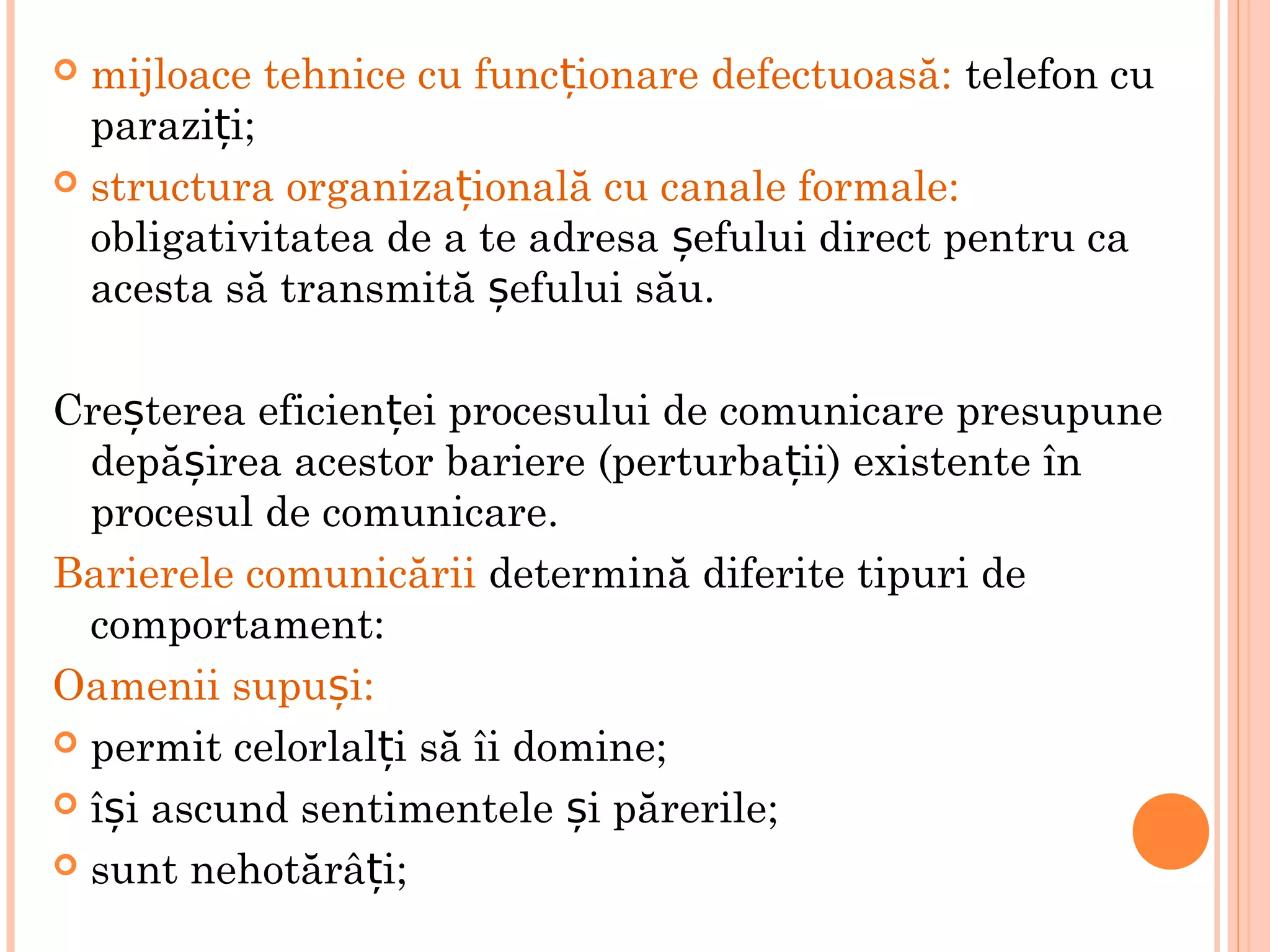 7. barierele comunicării | PPT