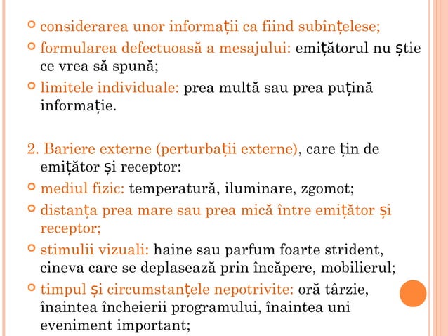 7. barierele comunicării | PPT