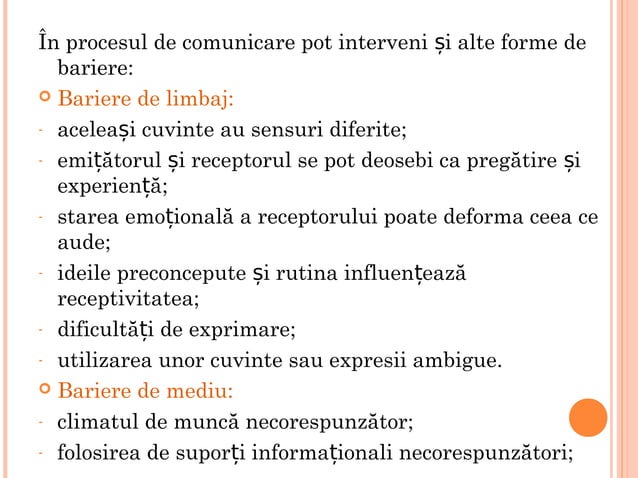 7. barierele comunicării | PPT