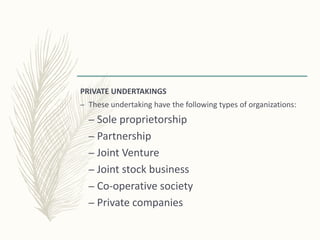 7. forms of business undertakings | PPTX