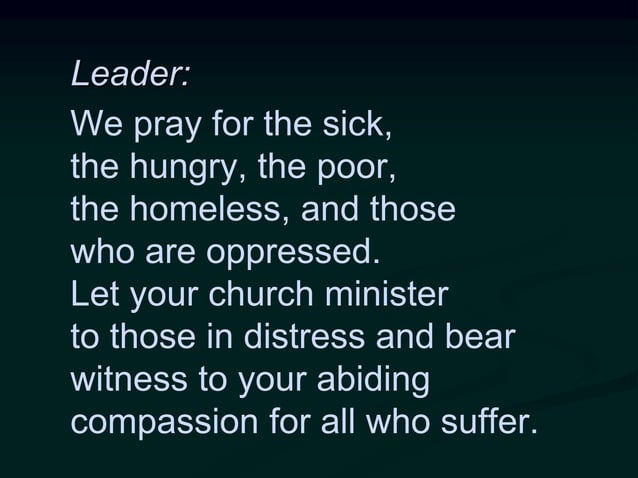 Sunday Closing Worship | PPT