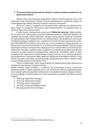 Tworzenie kopii bezpieczeństwa danych | PDF